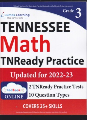 TNReady Test Prep: 3rd Gr. Math Practice Workbook &Full-length Online ...