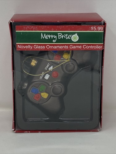 Merry Brite CVS Christmas Novelty Glass Ornament Game Controller | eBay