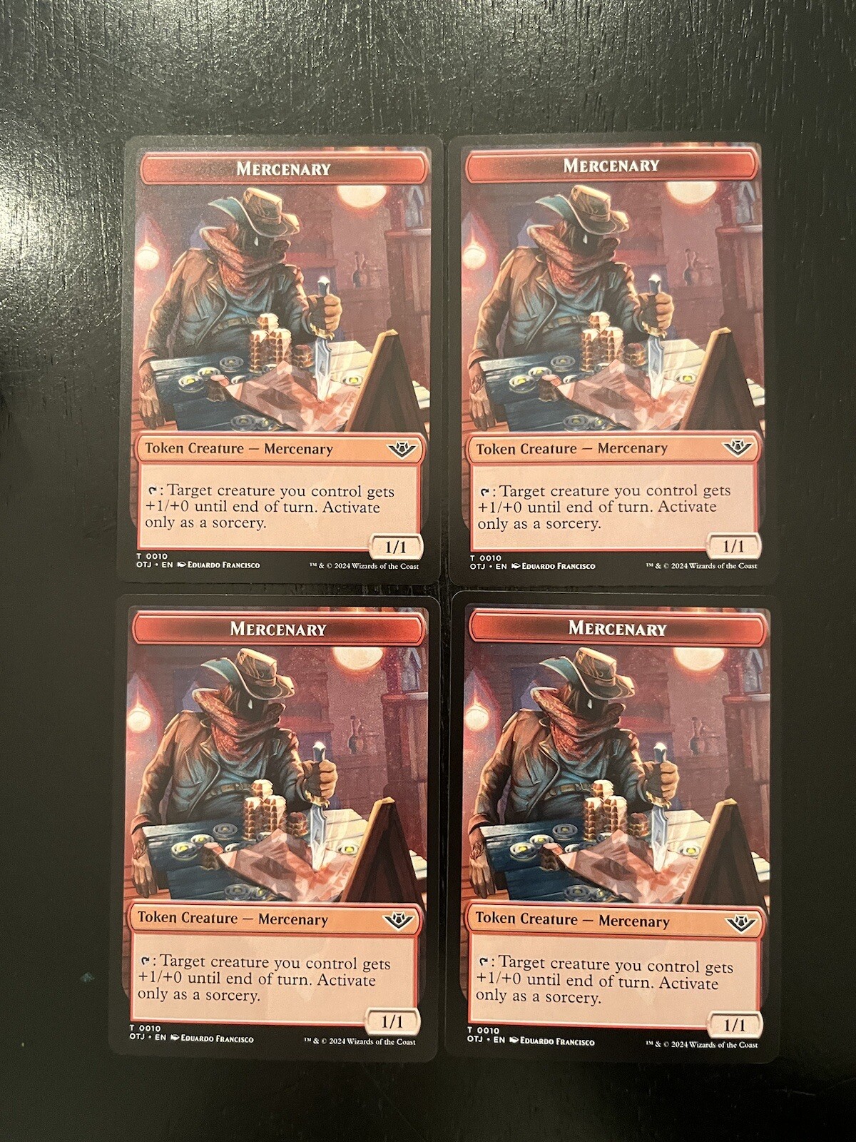 Mercenary Token 0010 X4X NM/M Outlaws of Thunder Junction OTJ MTG | eBay