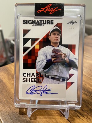 2023 Leaf Signature Series Baseball Charlie Sheen Auto Autograph #1 of ...