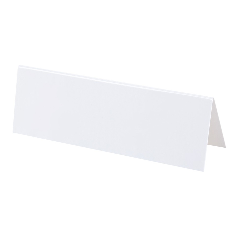 Tabletop Whiteboard Name Tent Cards Dry Erase Wipe Clean White Desk ...