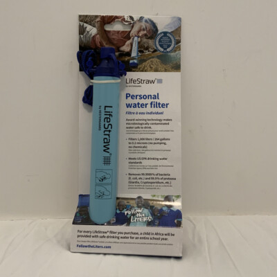 LifeStraw Personal Water Filter for Hiking Camping Travel Emergency ...