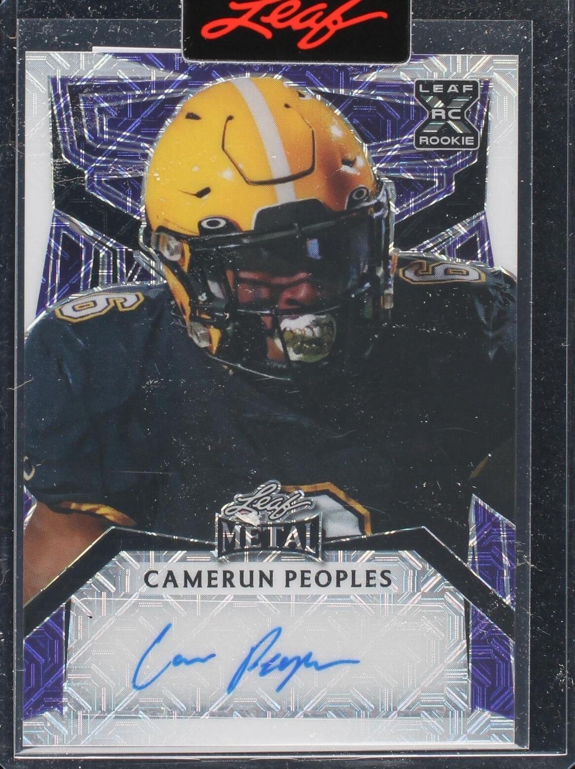 2023 Leaf Metal - Portrait Autographs Camerun Peoples #PA-CP1 Pre ...