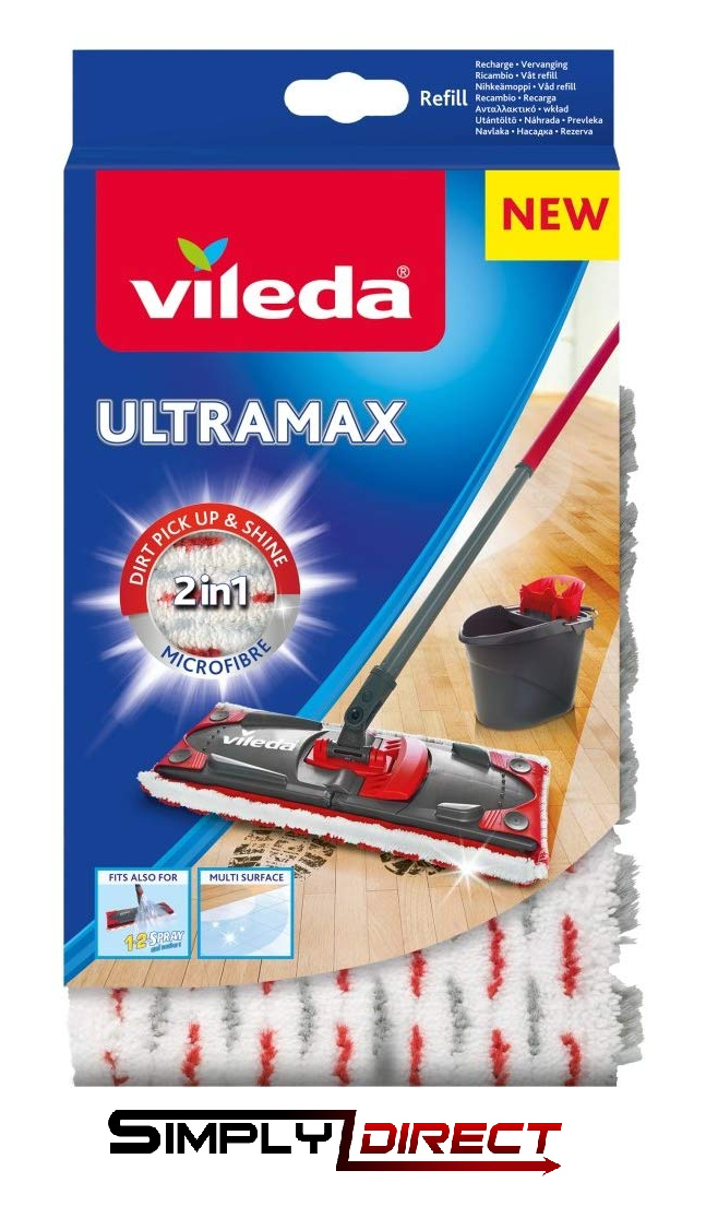 VILEDA Magic Flat Mop Sponge Refill Head 3D Floor Cleaning Pad ...