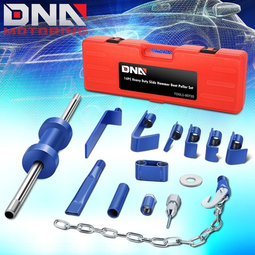 Auto Body Truck Repair Heavy Duty Slide Hammer Dent Puller Set w/ Case ...