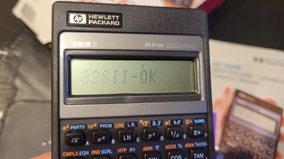 HP 32SII RPN Scientific Calculator with Case & Owner's Manual | eBay