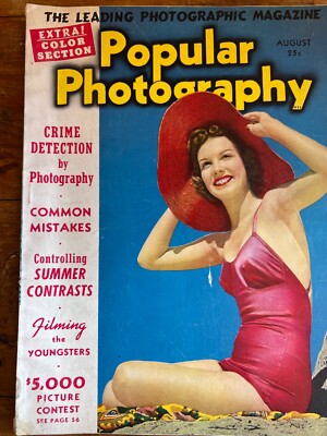 VINTAGE Popular Photography Magazine AUGUST 1940 | eBay