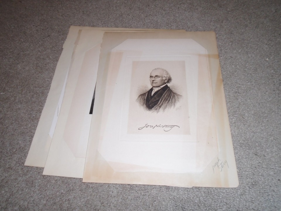 5 Portraits U.S. Supreme Court Judges, Vintage/Antique Judge Joseph ...