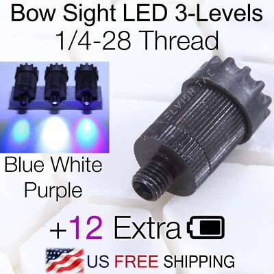 Compound Bow Sight Light Bowlight UV LED 3-Levels Rheostat Adjustable 1 ...