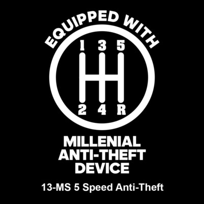 5 Speed Millenial Anti-Theft Device Car Window Sticker | eBay
