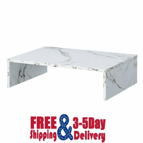 Breighton Home ElevatePro Compact TV Riser for TVs up to 25" White Faux ...