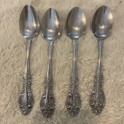 Vintage SPRINGTIME Stainless Flatware JAPAN Set Of 4 Teaspoons | eBay