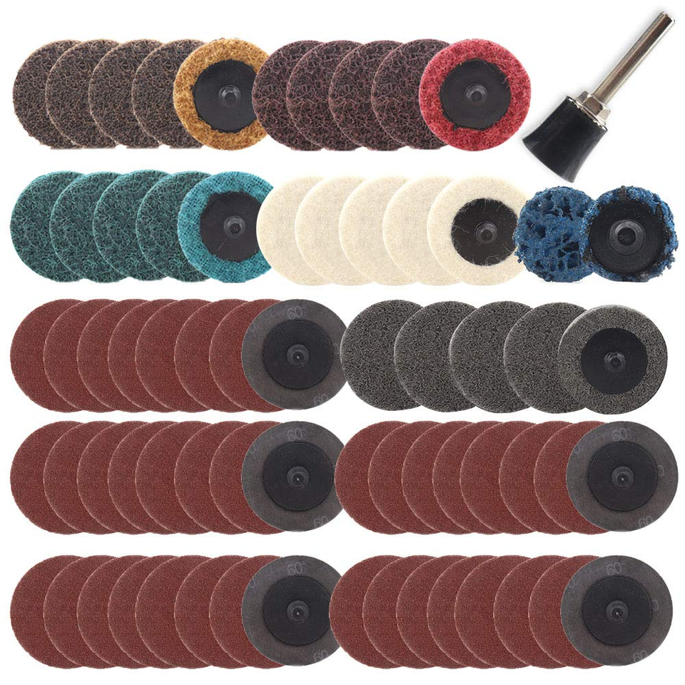 68Pcs 1 Inch Quick Change Sanding Discs Set Fine Medium Coarse Grit ...