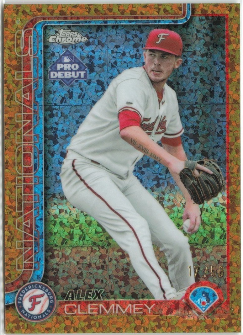 2025 Topps Pro Debut - Chrome Alex Clemmey #PDC-14 Gold Mini-Diamond ...