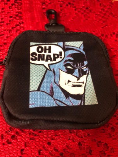 BATMAN SHEIN CARTOON OH SNAP COIN PURSE WITH SAFTY BUCKLE AND ZIPPER ...