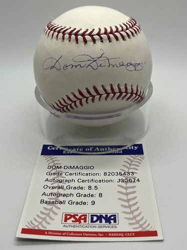 Dom DiMaggio Boston Red Sox Signed Autograph OMLB Baseball PSA DNA | eBay