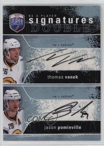 2007 Upper Deck Be a Player Signatures Double Thomas Vanek Jason ...