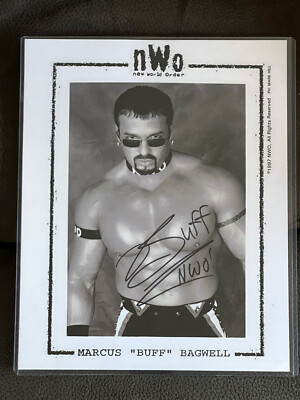 Marcus Buff Bagwell Autograph NWO Signed 8x10 Promo Photo WCW COA WWE ...