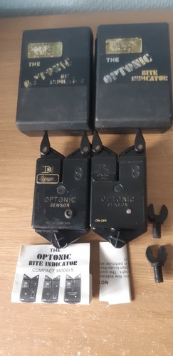 2 x vintage optonic sensor bite alarms | eBay