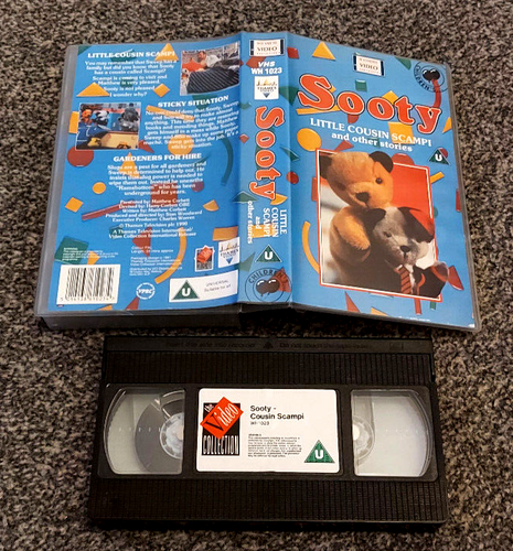 SOOTY LITTLE COUSIN SCAMPI & OTHER STORIES PAL VHS VIDEO KIDS CHILDREN ...