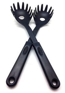 2pk Pasta Spaghetti Server Spoon Fork Scoop Kitchen Tool Utensil Noodle ...