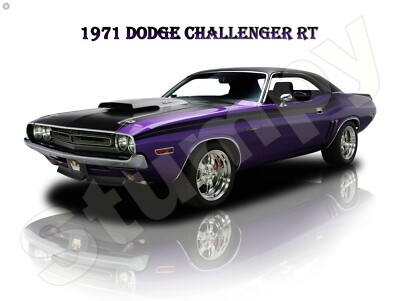 1971 Dodge Challenger RT Metal Sign 9" x 12" or 12" x 16" | eBay