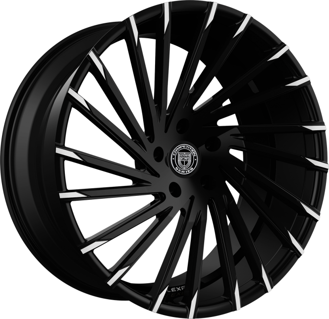 (4) 22x9 22x10 Staggered Lexani Wheels Wraith Gloss Black Rims RWD AWD ...