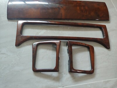 98-03 Jaguar XJ8 XJR X308 Center Dash Dashboard Clock veneer 4 pieces ...