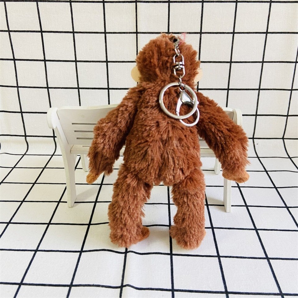 Orangutans Plush Doll Pendant Monkey Key Ring Cute Gorilla Pendant Girl ...