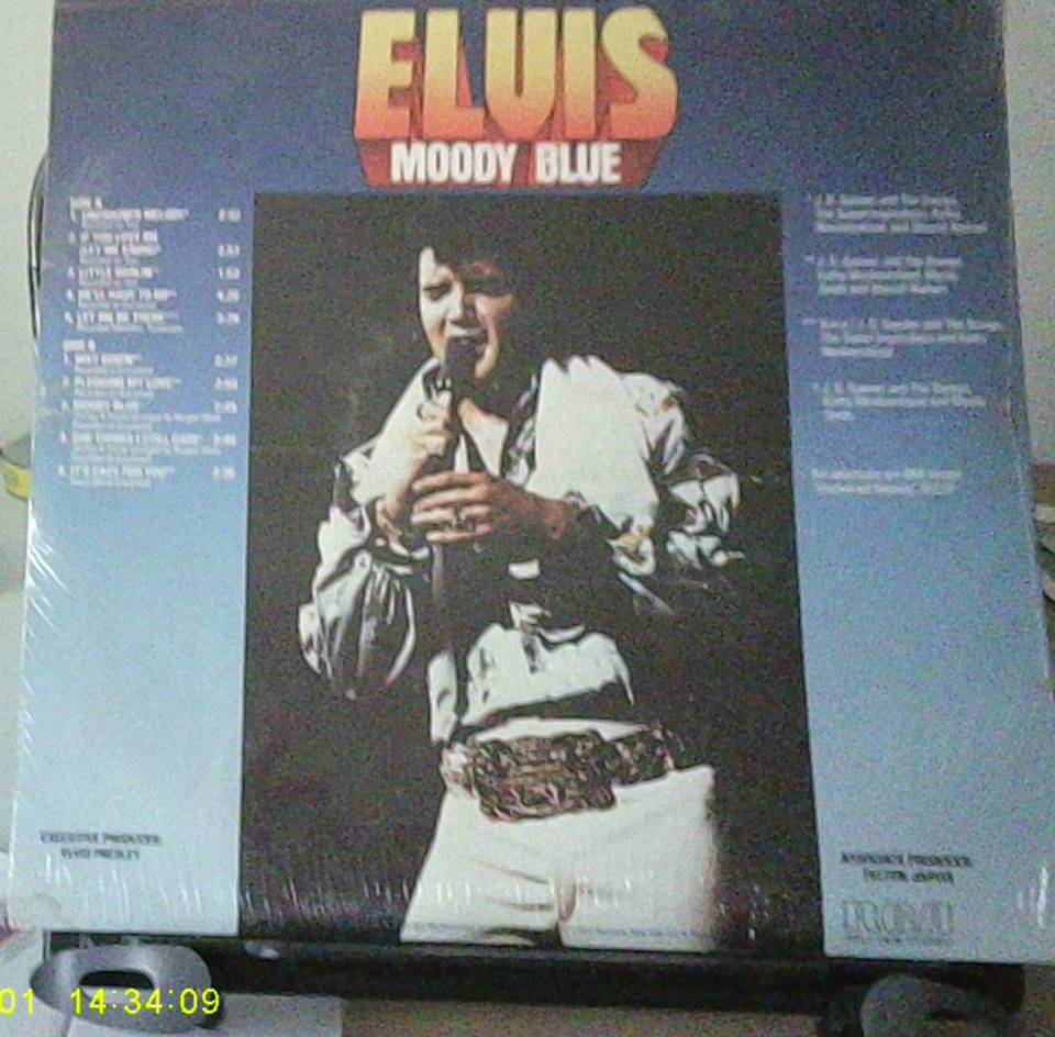 Elvis Presley - Elvis Moody Blue LP - 1977 Album Record SEALED - Blue ...