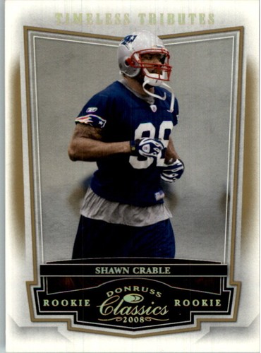 2008 Donruss Classics - Timeless Tributes Gold #161 Shawn Crable /50 ...