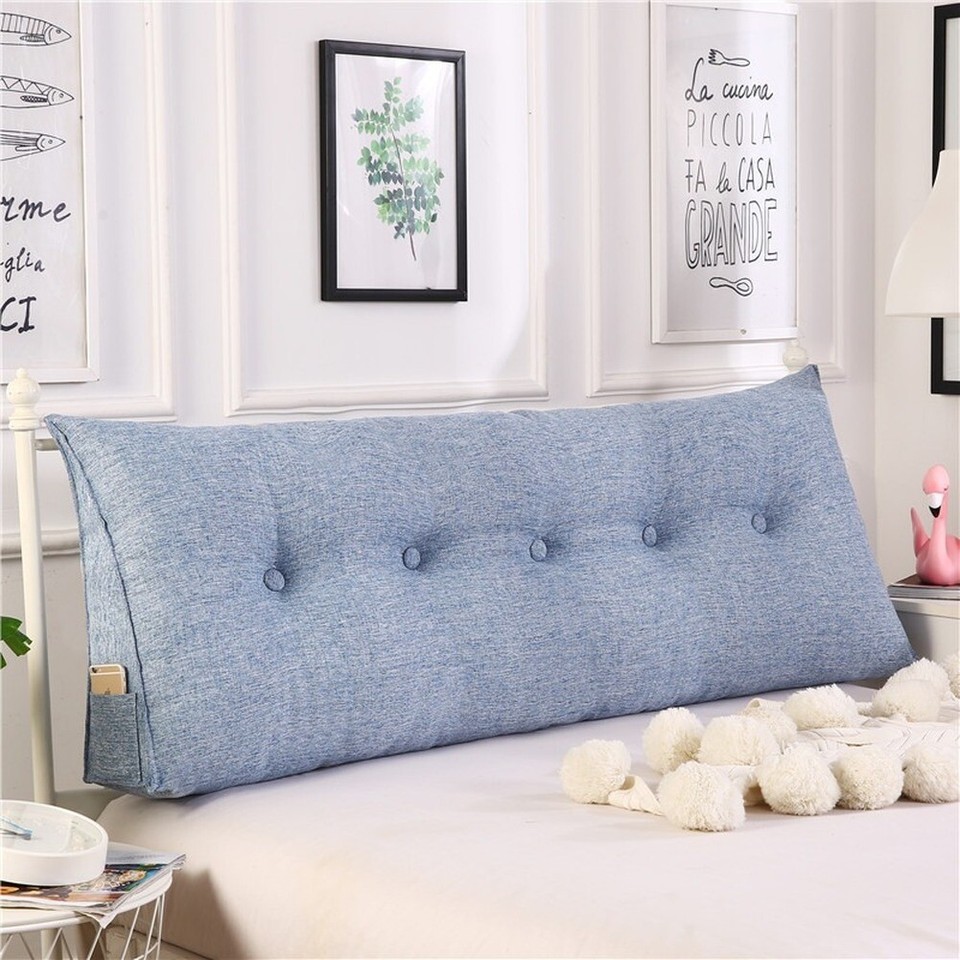 Triangular Reading Pillow Headboard Backrest Positioning Support Wedge ...