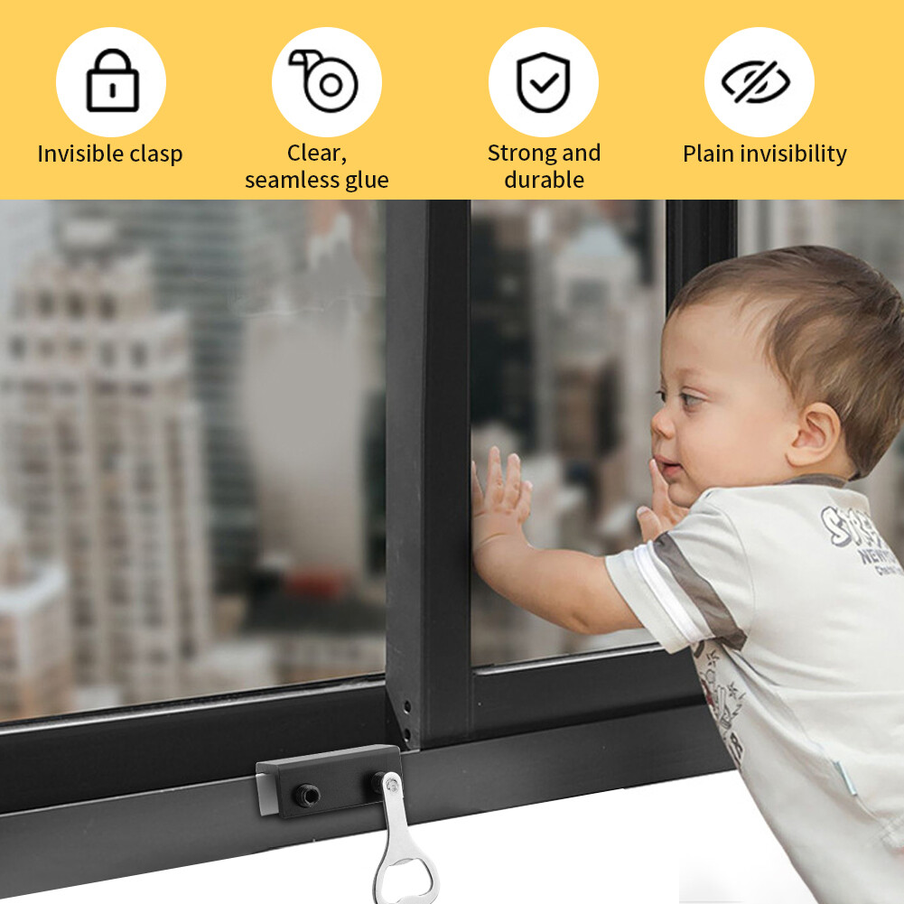 6pack Adjustable Sliding Window Lock Home With Key Vertical Horizontal ...