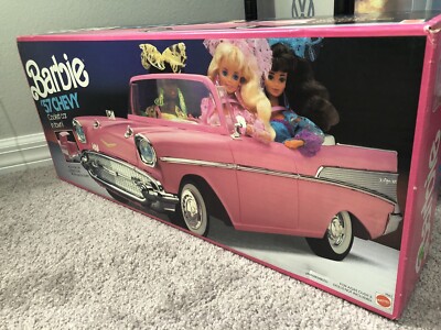 RARE! Vintage 1990 Barbie 57’ Chevy Pink Convertible Mattel 3561 ...