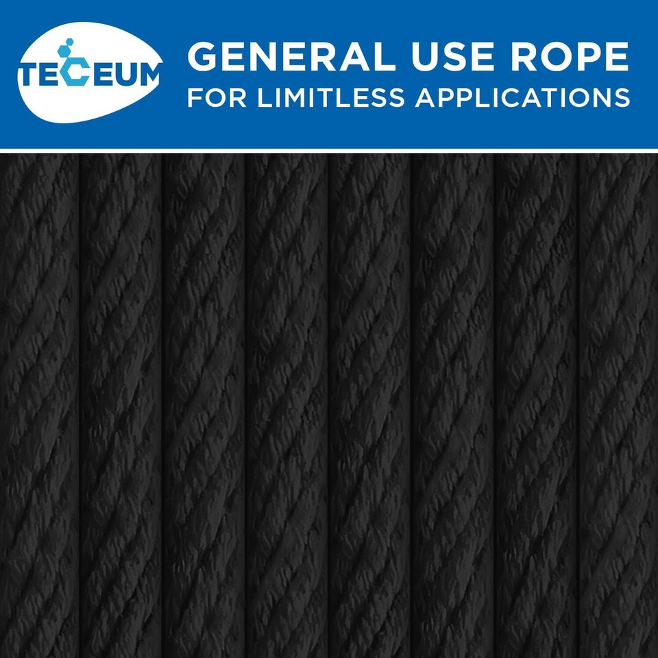 Cotton Rope 3/16” 5 mm – 100 FT – Strong All-Purpose Braided Rope ...