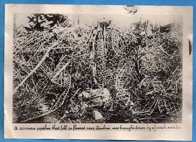 WW1 German Zeppelin Crash Cambrai France 7x5 Original Photo | eBay