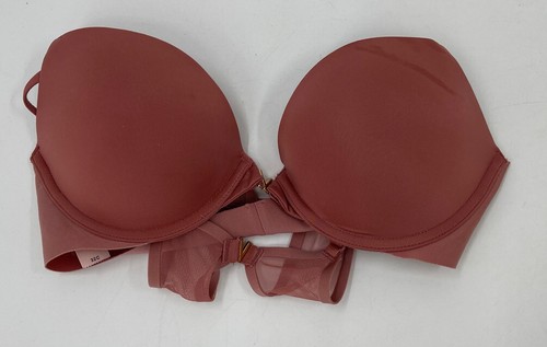 Victorias Secret Sexy Illusions Mauve Push Up Bra Size 32C Front Close ...