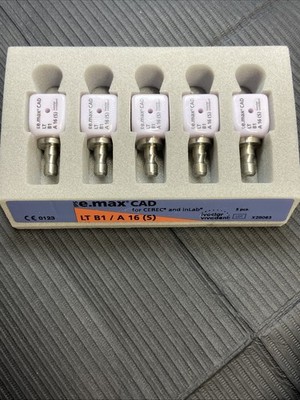 IPS eMax CAD Implant Block LT B1/A 16(S) - 5 count New No Box | eBay