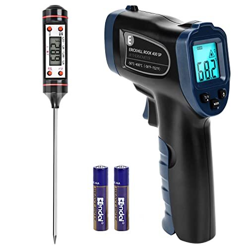 Infrared Thermometer Heat Temperature Temp Gun For Cooking Adjustable ...
