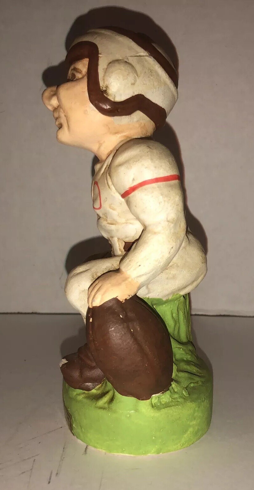 Vintage WORLDS GREATEST FOOTBALL PLAYER 7" Chalkware Bank Stopper 30s ...