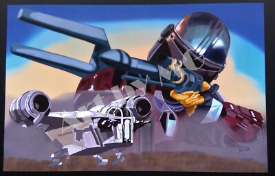 Disney Star Wars Mandalorian Razors Crest High Quality Art Print 11x17 ...