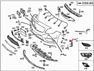 Genuine MERCEDES C117 X117 CLA Coupe C117 Mounting rail 1178857300 | eBay