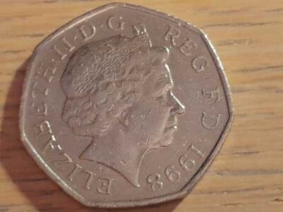 2 (For the price of one) rare 50p coins 1998 | eBay UK