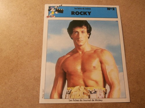 SYLVESTER STALLONE, ROCKY BALBOA, RARE VINTAGE 90s ROOKIE CARD ...