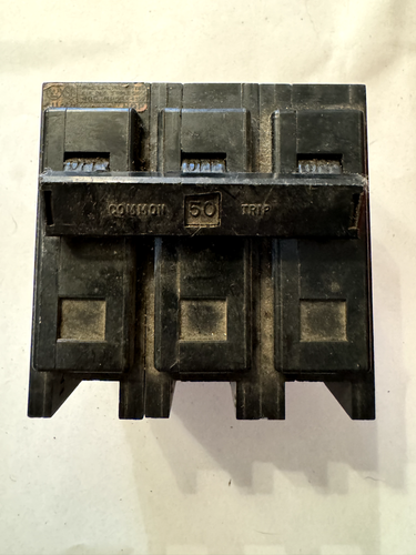 Westinghouse Eaton Quicklag HQP3050H 3 Pole 50 Amp Circuit Breaker 50A ...