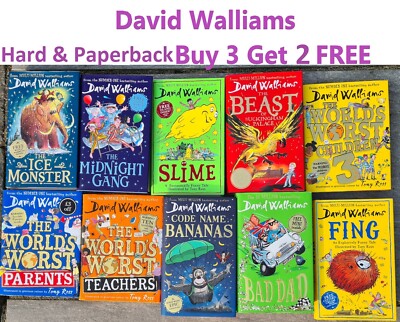 David Walliams Book Bundle Build Own Hardback and Paperback - BUY 3 GET ...