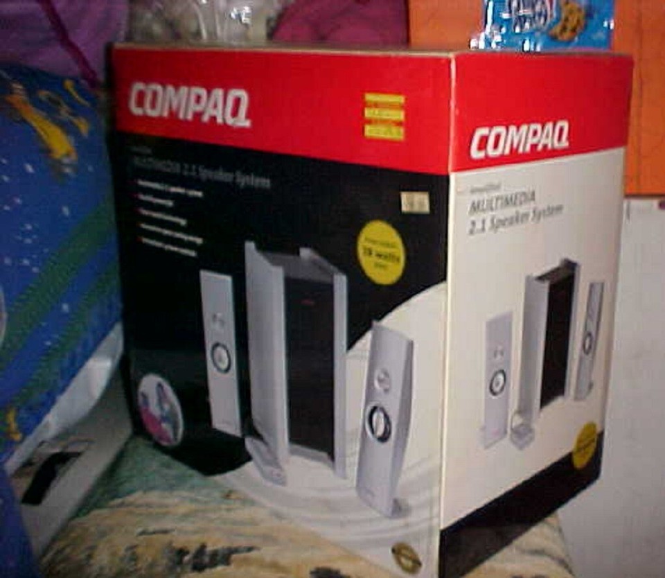 Compaq Multimedia 2.1 Speaker System with power supply | eBay