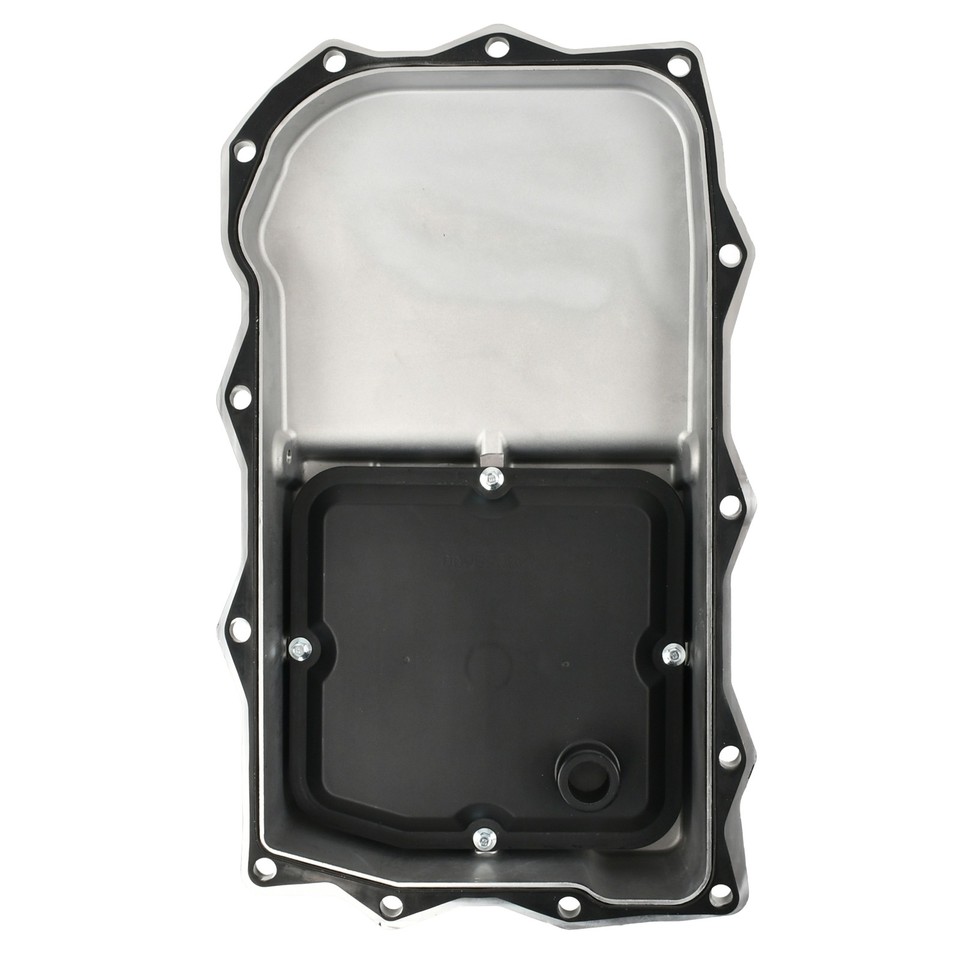 For 13-22 Ram 1500 15-22 Challenger Brushed Aluminum Transmission Pan w ...