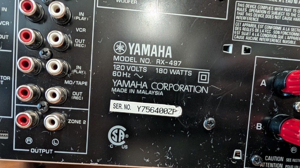 Yamaha RX-497 Natural Sound Stereo Receiver 🔥 Hi-Fi Power with AM/FM ...