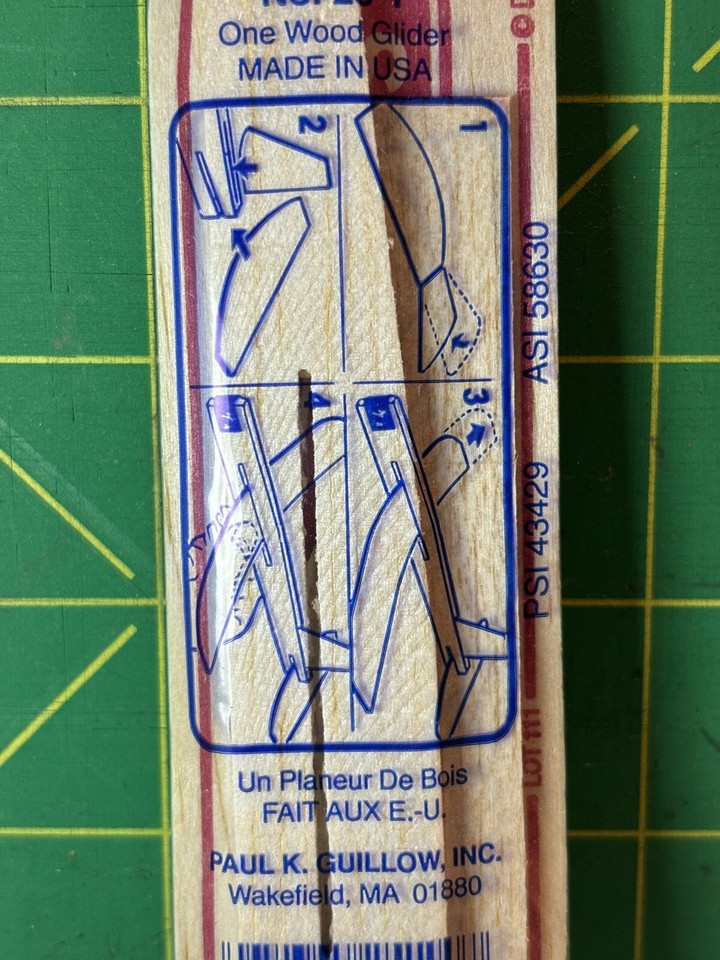 Guillow Balsa Wood Glider Kit Airplane Disney Pixar “Planes” Movie ...